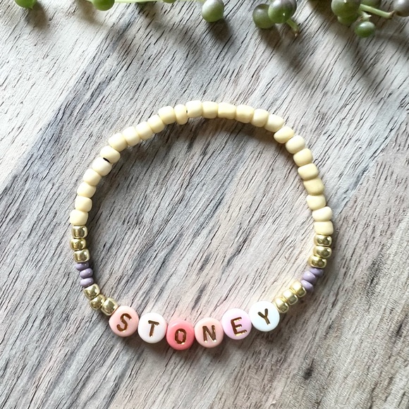 Handmade | Jewelry | Stoney Post Malone Beaded Bracelet Unisex Elastic ...